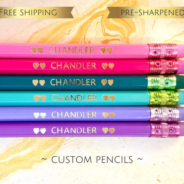 Personalized Pencils - Etsy