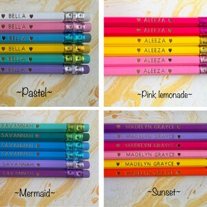 Back to School Personalized Pencils Custom Gift Back to - Etsy