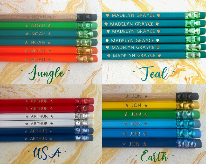 Custom Pencils Personalized Pencils Teacher Appreciation - Etsy