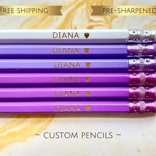 Custom Pencils - Etsy