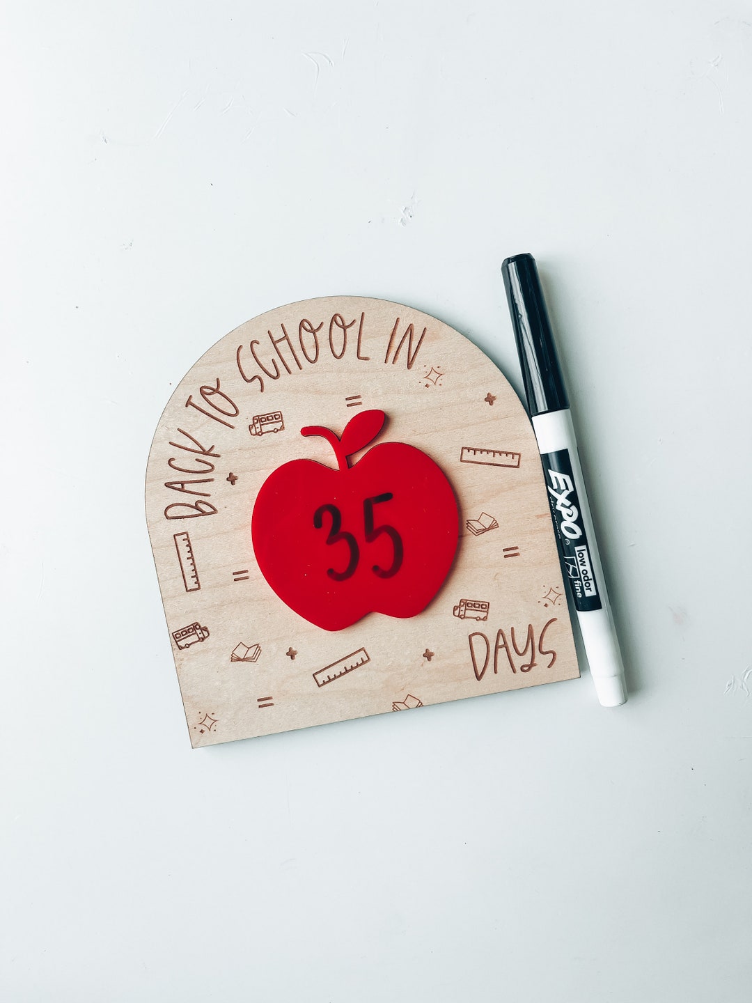 Back to School Countdown, Countdown Magnet, Refrigerator Magnet, Back ...