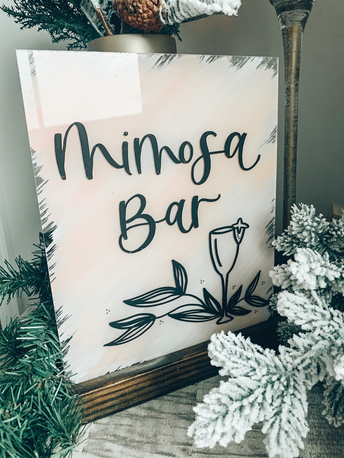 Mimosa Bar Sign Custom Mimosa Bar Sign Acrylic Mimosa Sign - Etsy