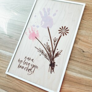 We Love You Bunches Custom Sign, Gift for Mom, Dad, Grandparents ...