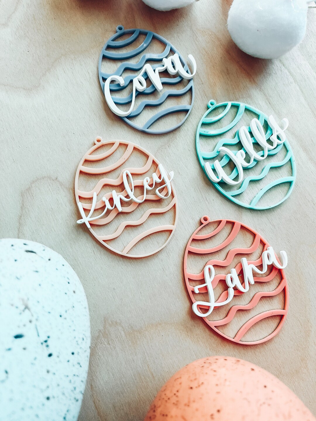 Easter Egg Tag, Egg Name Tag, Easter Egg Basket Tag, Calligraphy Tag ...