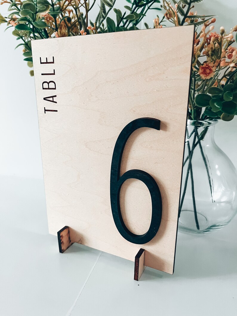 Wedding Table Numbers Wood Table Numbers Table Setting - Etsy