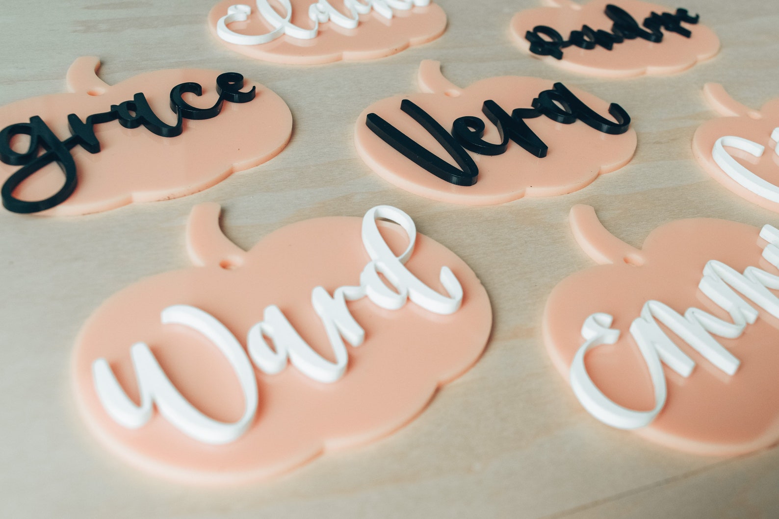 Halloween Tags Pumpkin Name Tag Ghost Tag Bat Tag - Etsy