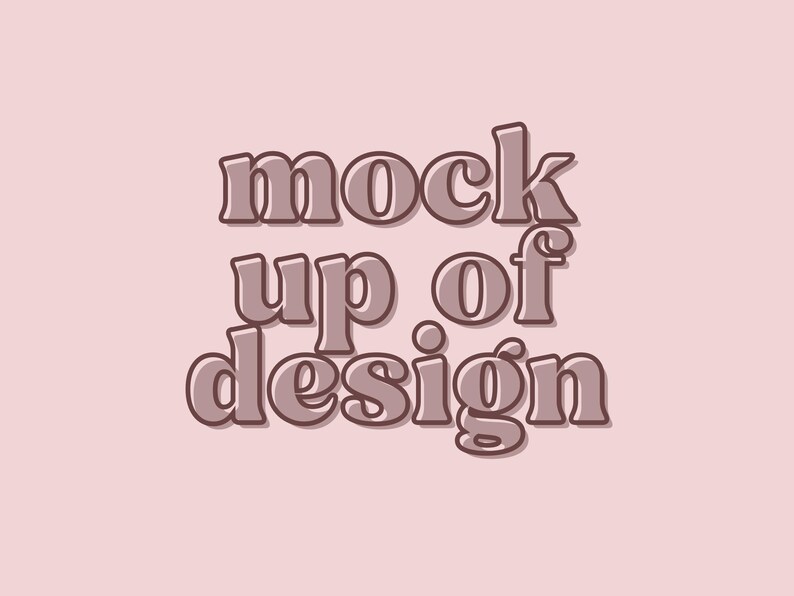 Mock up of a Design, Proof of Design, Proof of Order - Etsy