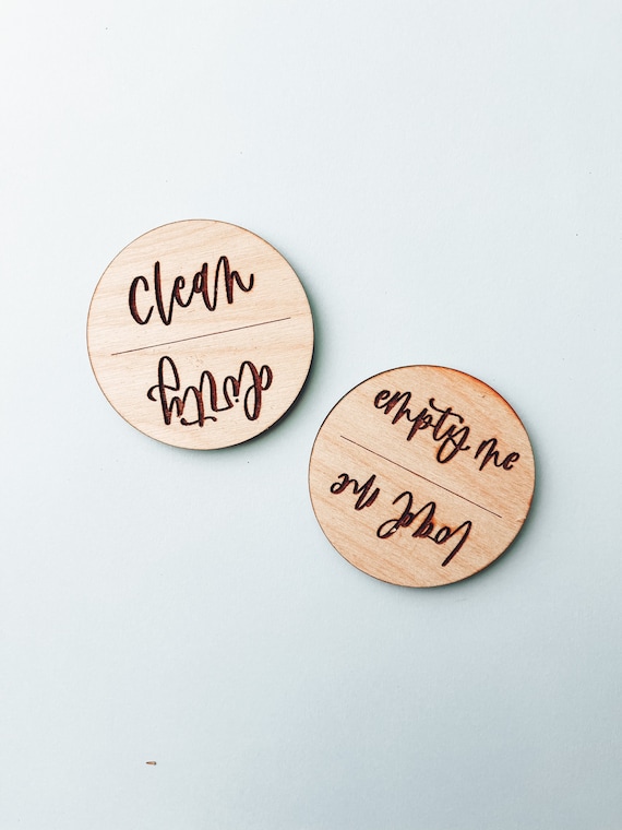 Dishwasher Labels Clean Dirty Dishes Unload Dishwasher - Etsy