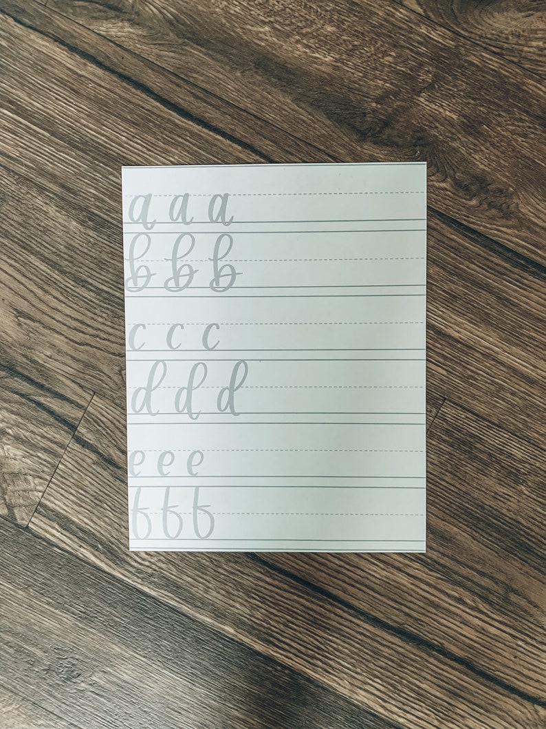 Modern Calligraphy Tracing Sheets Hand Lettering Tracing - Etsy