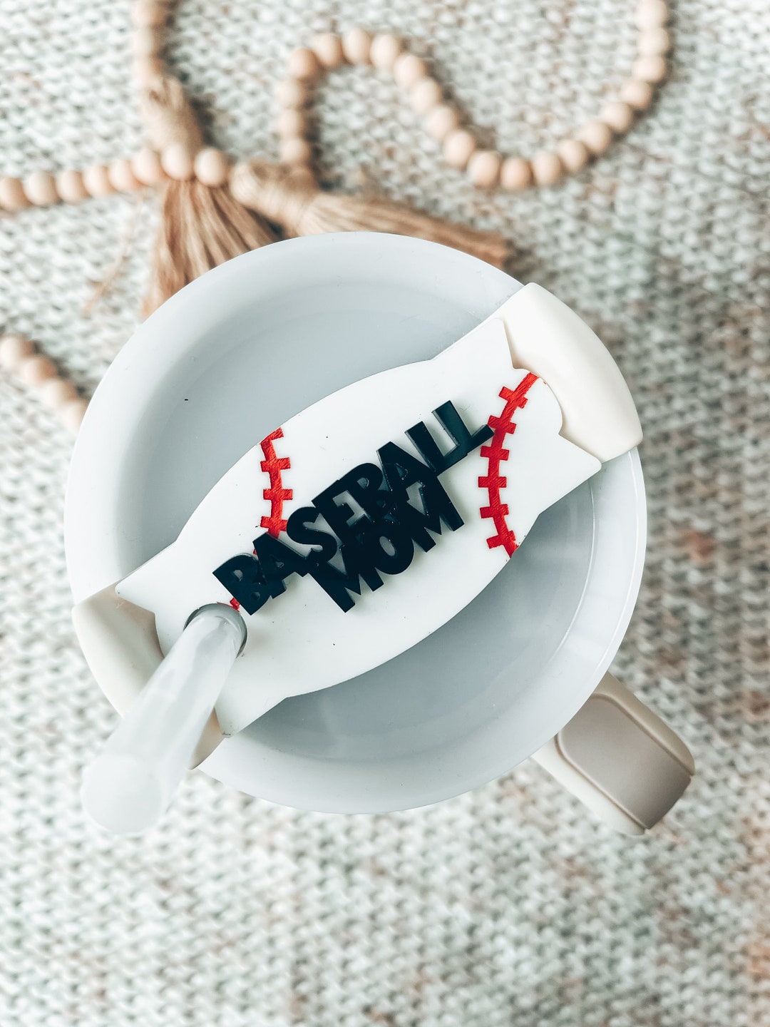 Stanley Cup Topper, 30 Oz or 40 Oz, Sports Mom Cup Topper, Football Mom ...