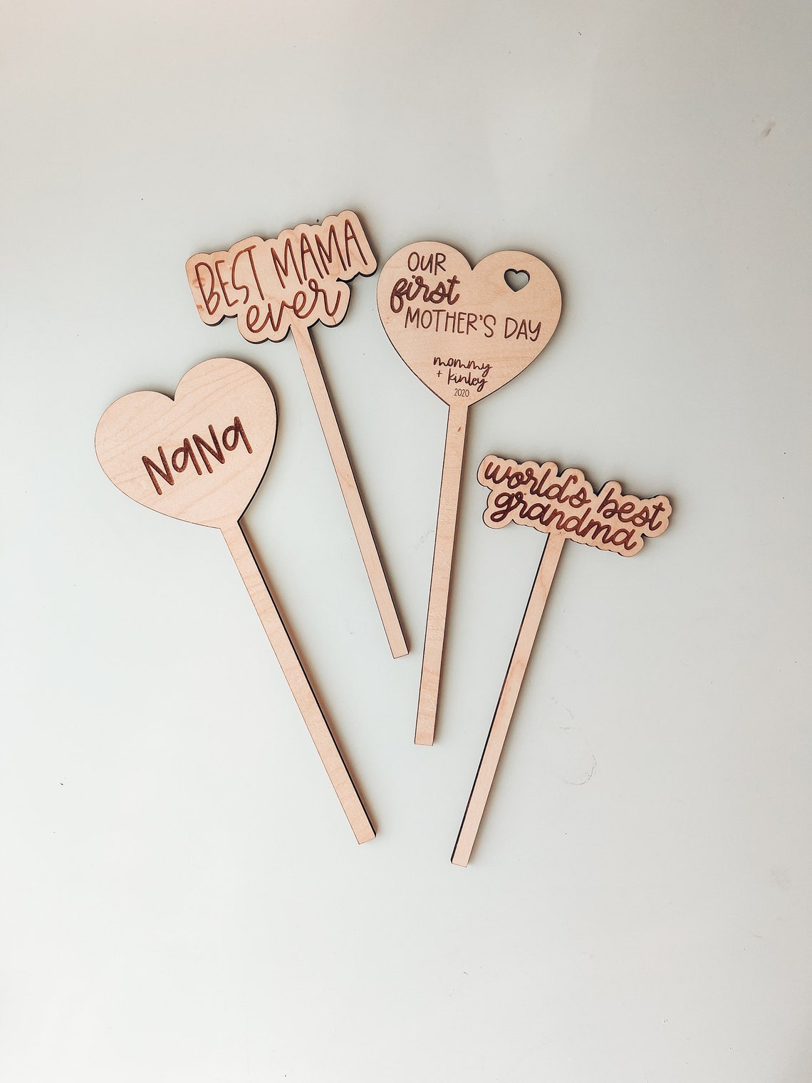 Flower Bouquet Stick, Custom Plant Stick, Mother's Day Gift Idea, Gift ...