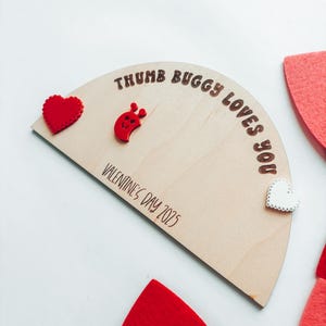 Thumb Buggy Loves You Sign, DIY, Thumbprint DIY Gift, Valentine's for ...