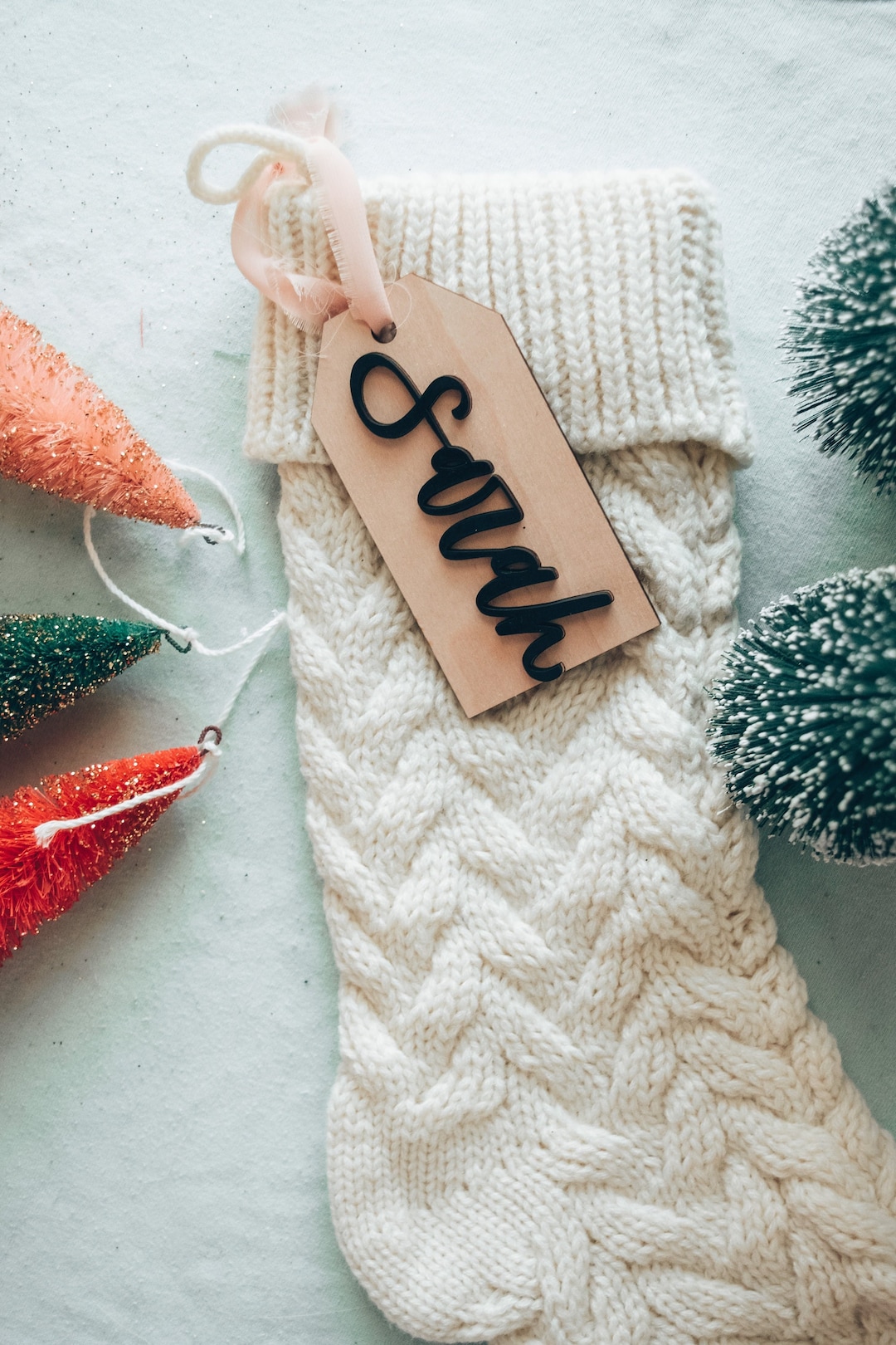 Stocking Name Tags, Stocking Labels, Stocking Tags, Wooden Tags for ...