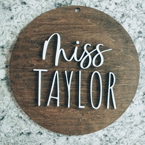 Neutral Wooden Sign Teacher Classroom Sign Custom Wooden - Etsy
