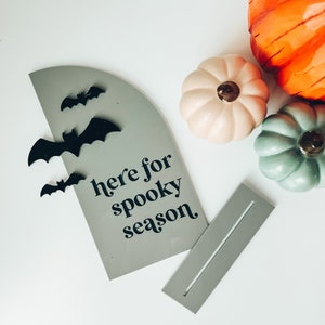 Here for Spooky Season Sign, Spooky Season Wall Art, Halloween Wall Art ...
