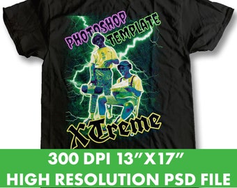 Goth Chick 90s Bootleg Photo Tshirt Template Editable in Photoshop, PSD ...