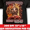 Lightning Rocker Bootleg Photo Tshirt Template Editable in Photoshop ...