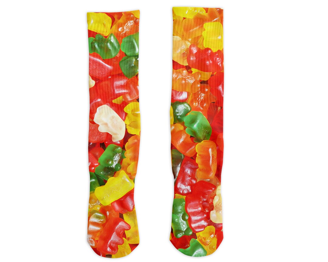 Downloadable Sock Sublimation Art, Gummy Bears Candy, Sublimation ...