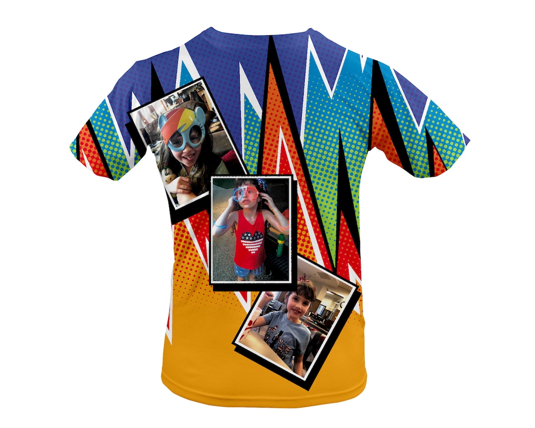 Downloadable All-over Sublimation Photo T-shirt Art, Birthday Shirt ...