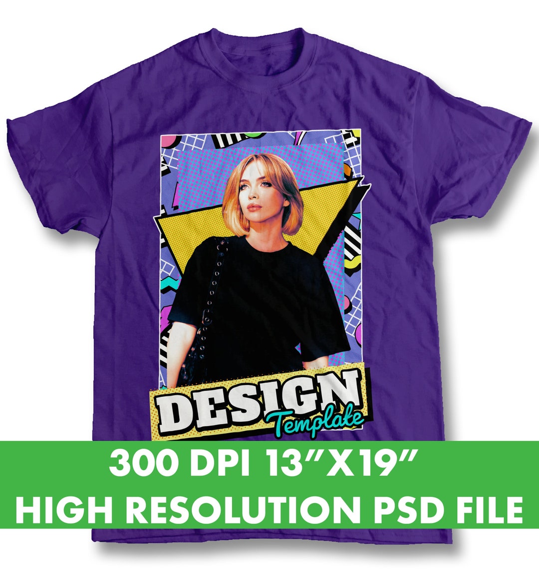 90s Party Bootleg Photo Tshirt Template Editable in Photoshop, PSD File ...