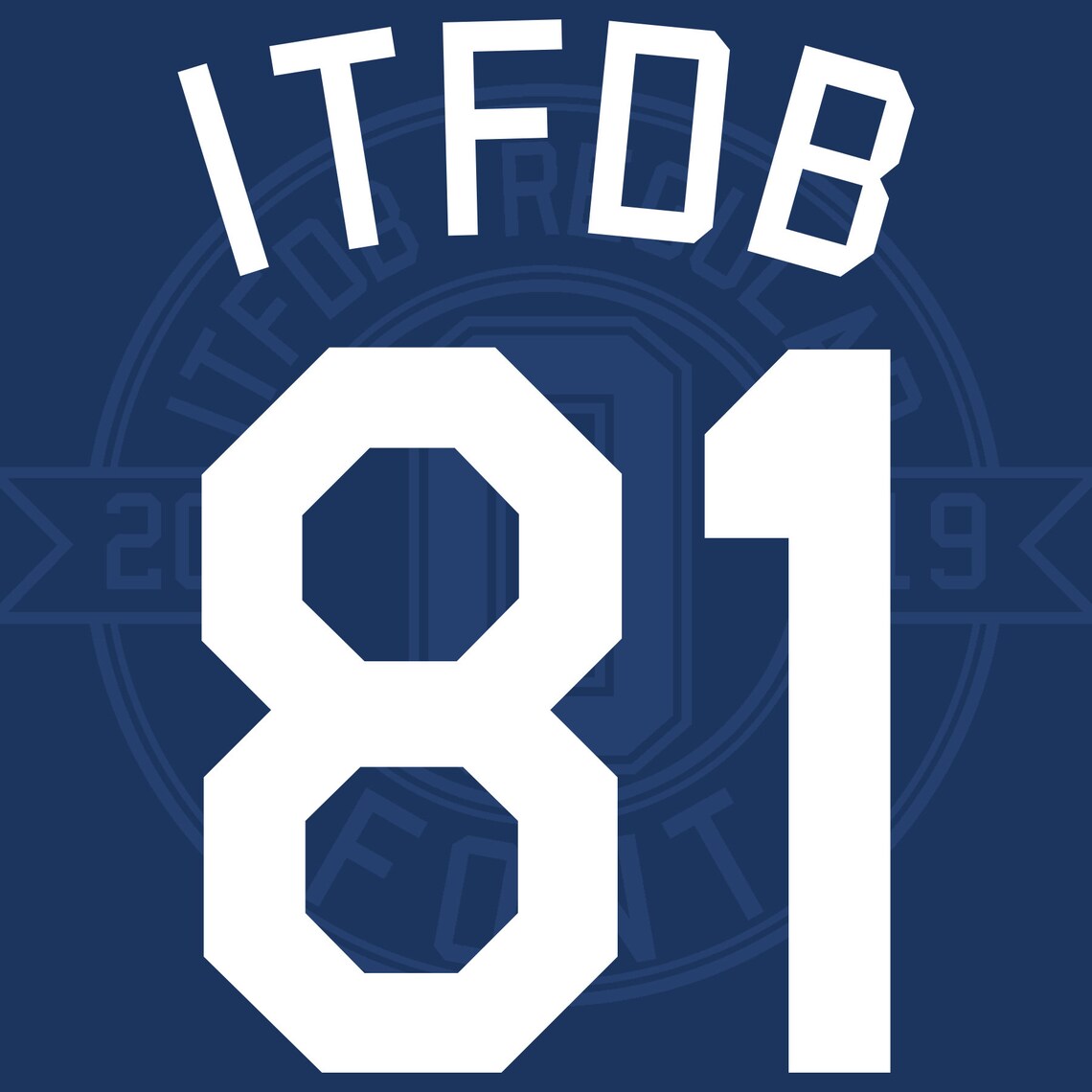 Sports Jersey Font ITFDB Regular TTF OTF Baseball - Etsy