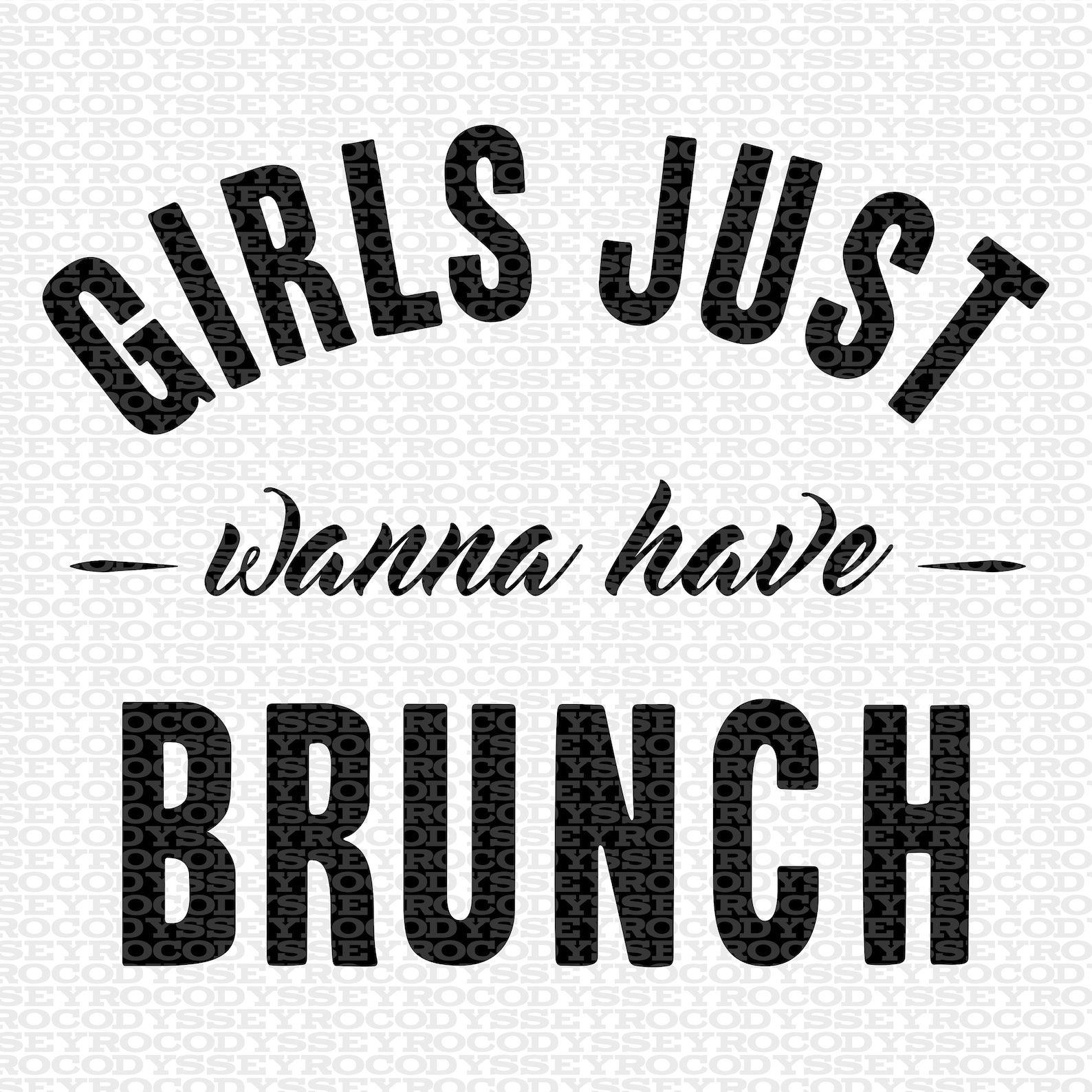 Girls Just Wanna Have Brunch SVG File Car Decal DIY DXF - Etsy
