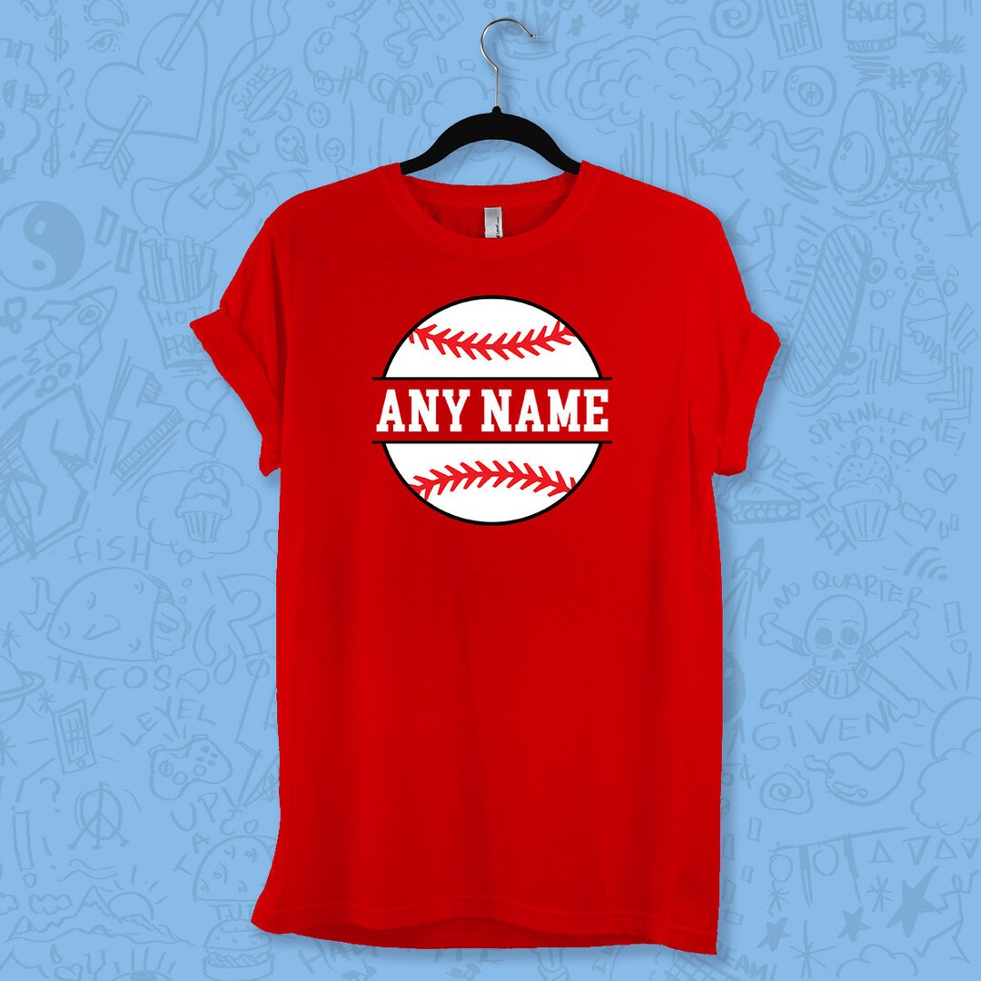 Split Baseball Personalized SVG File, Iron On, Print at Home, Htv ...