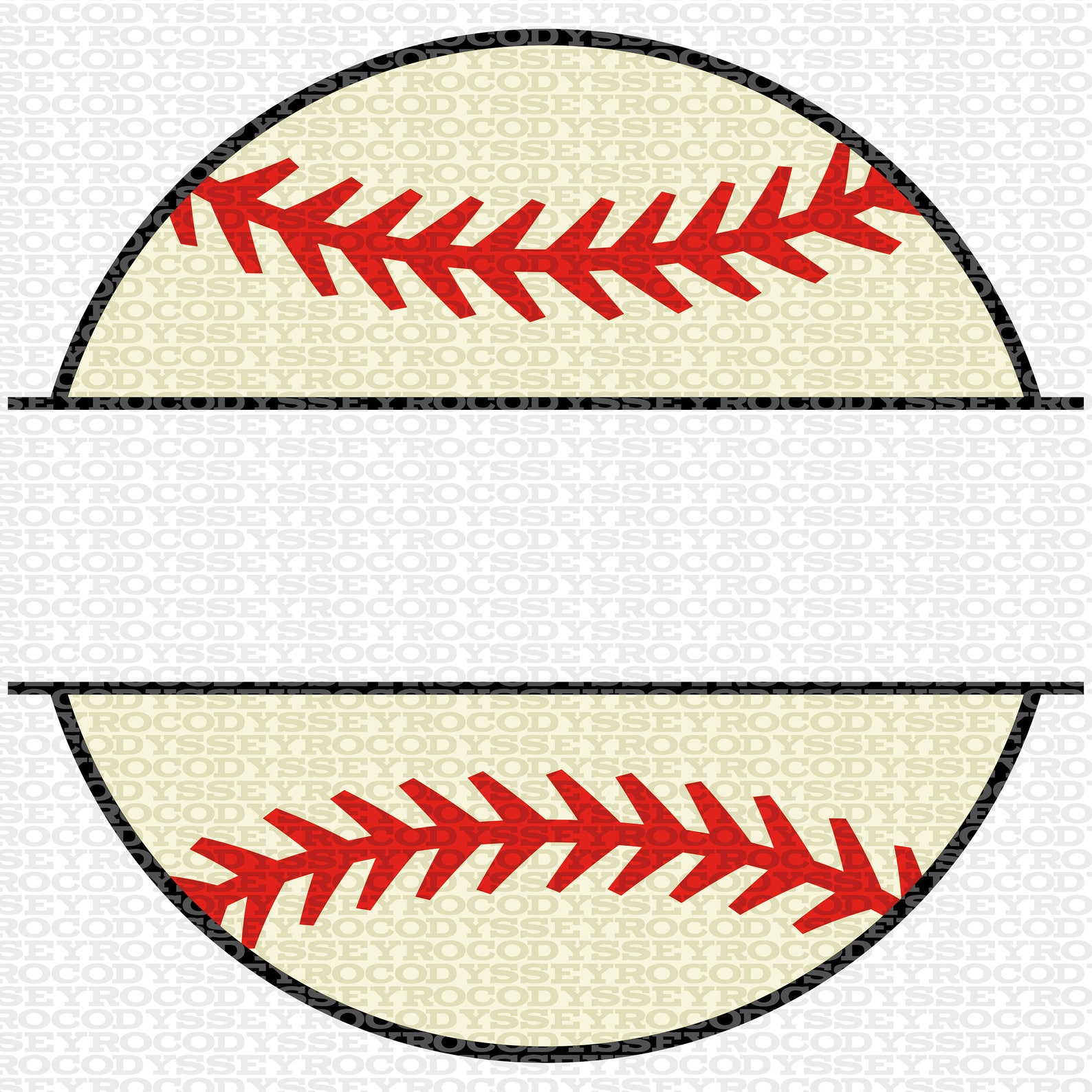 Split Baseball Personalized SVG File Iron On Print at Home - Etsy