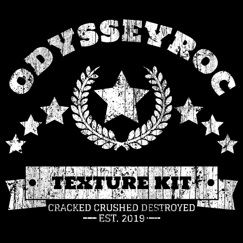 Distressed T-shirt and Art Texture Kit Cracked Crushed - Etsy