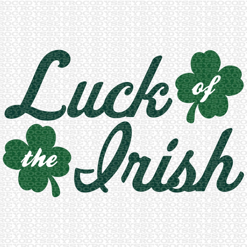 St. Patrick's Day SVG File Luck of the Irish Clip Art - Etsy