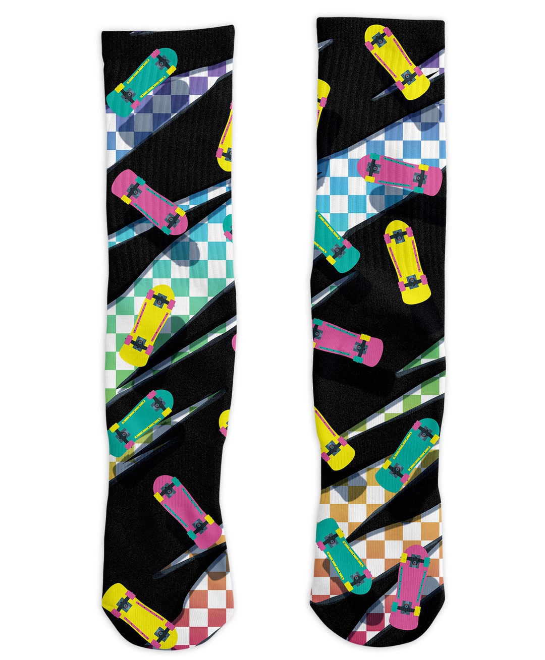 80s Abstract Sock Sublimation Art, Sublimation Designs Streetwear Socks ...