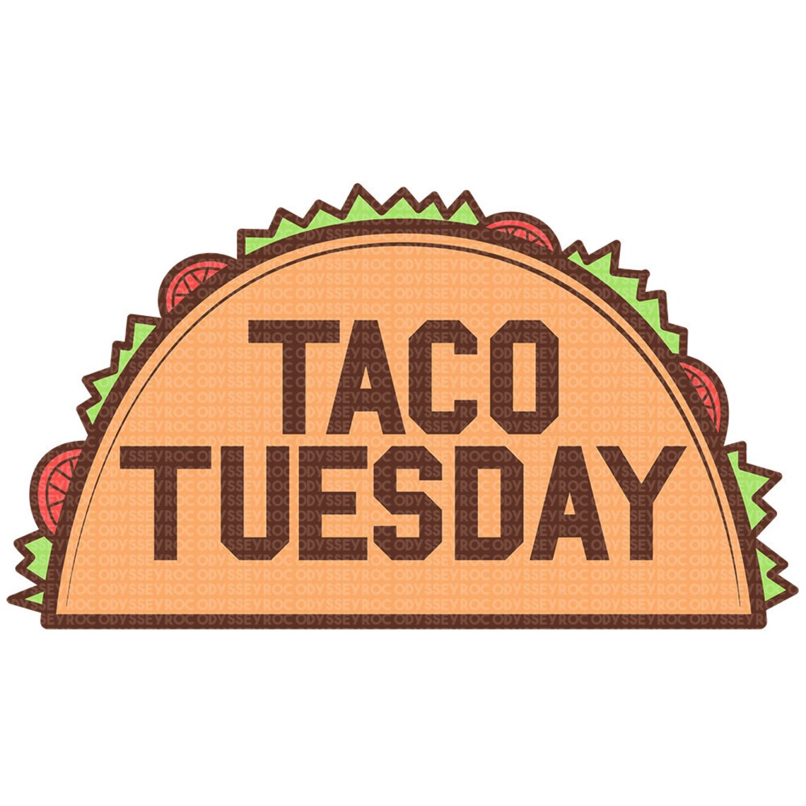 Taco Tuesday SVG File Wall Art Car Decal DIY DXF Print at - Etsy