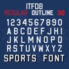 Sports Jersey Font, ITFDB 3D Shadow SVG Version Baseball, Collegiate ...