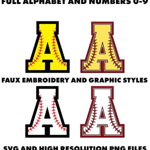 Baseball and Softball Clipart Font, SVG and PNG High-resolution ...