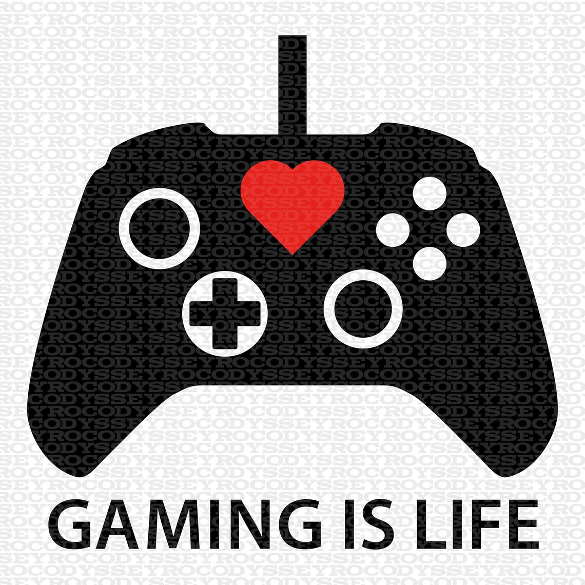 Gaming is Life Gamer Gift SVG File HTV Heat Transfer Iron | Etsy