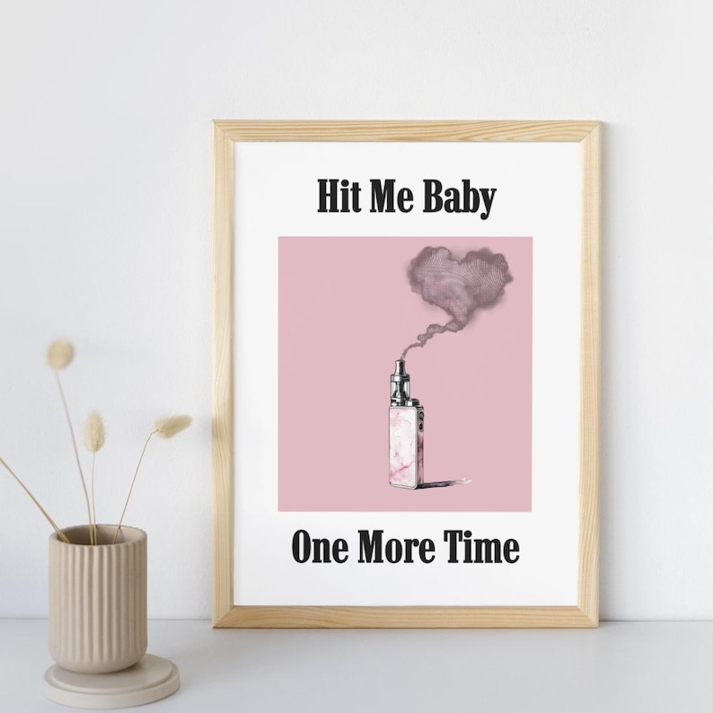 Vape Poster, Unique Dorm Room Art, Smoking Wall Art, Lyric Art ...