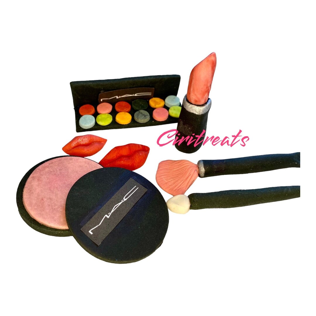 Cake Toppers, Make up Set Cake Topper, Sweet 16 Topper Fondant Cake ...