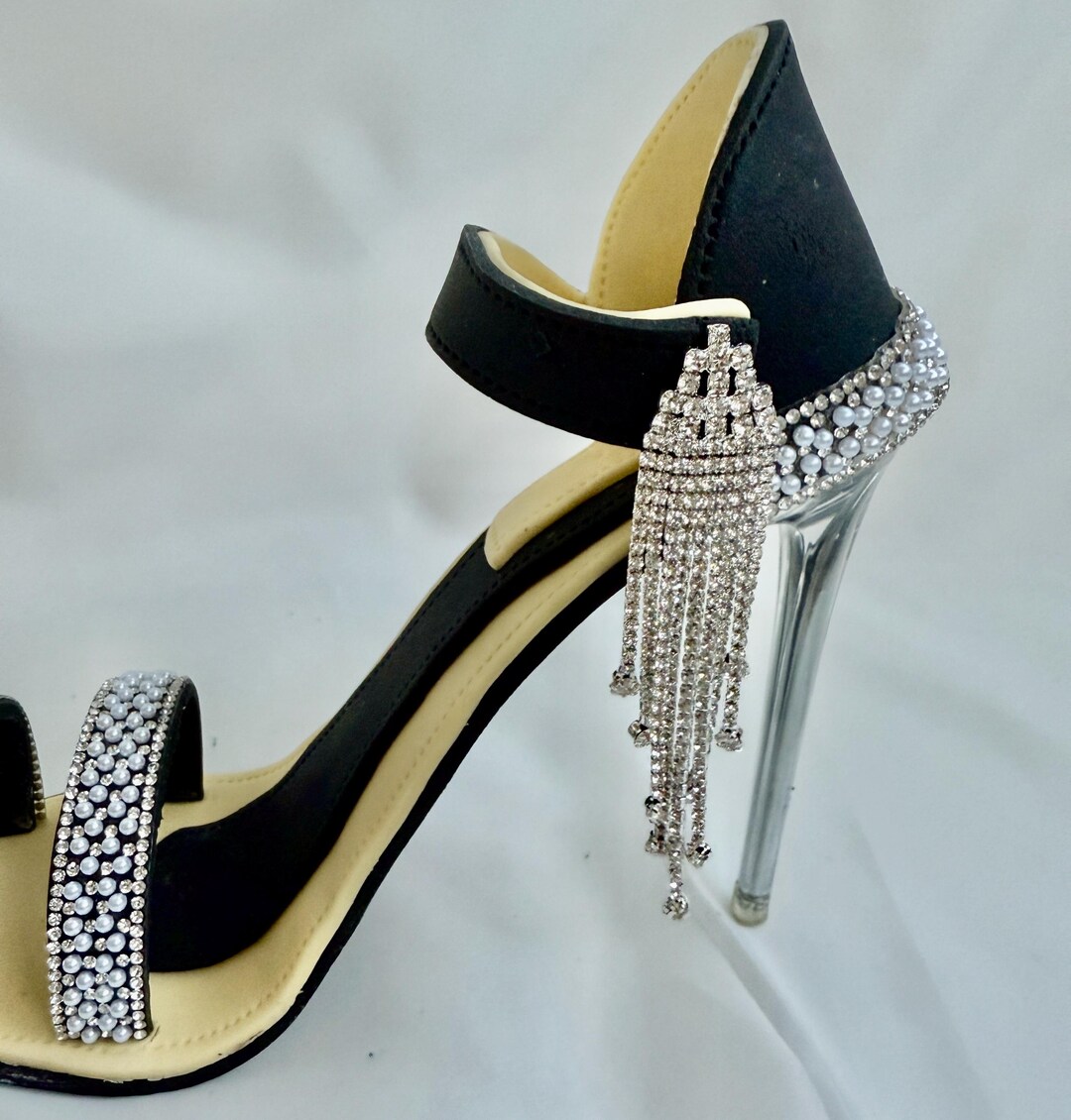 Realistic Fondant Sandal Cake Topper Silver Decoration Perfect for Any ...