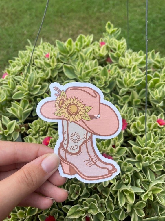 Cowboy Boots Waterproof Sticker - Etsy