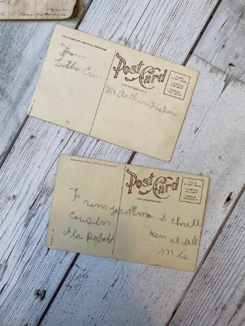 Ephemera Bundle Antique and Vintage Ledger, Envelopes, Postcards ...