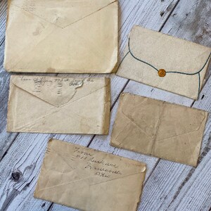 Ephemera Bundle Antique and Vintage Ledger, Envelopes, Postcards ...
