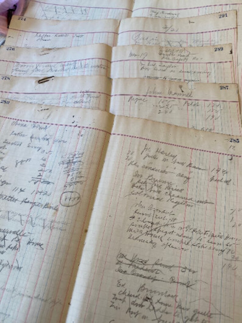 Ephemera Bundle Antique and Vintage Ledger, Envelopes, Postcards ...