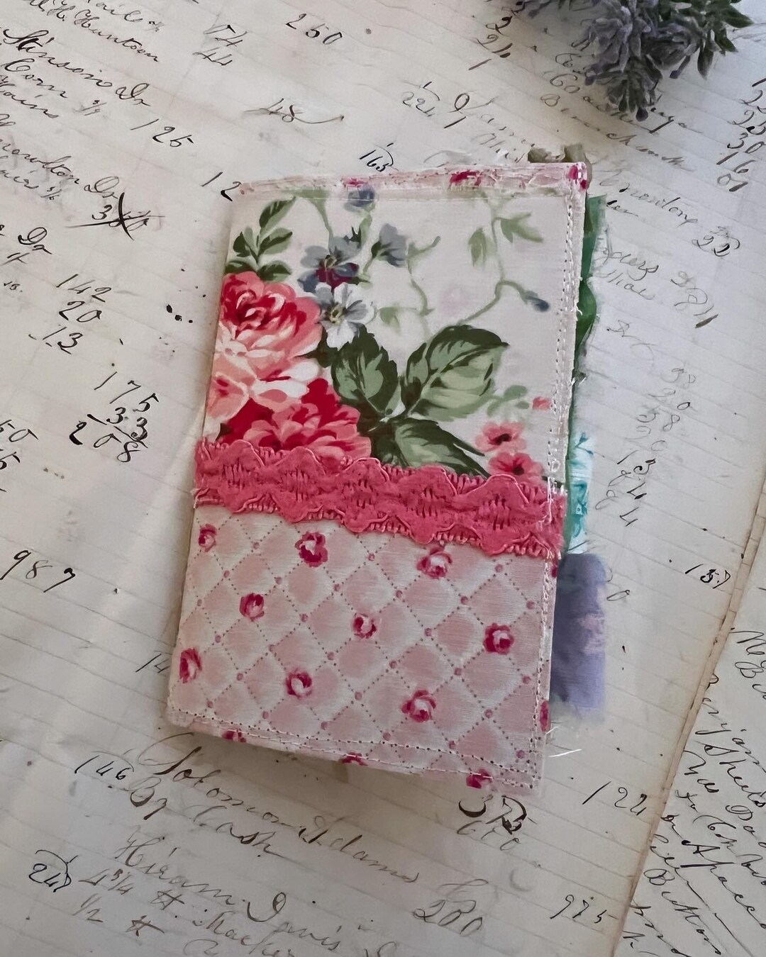 Handmade Field Notes Sized Junk Journal Floral - Etsy