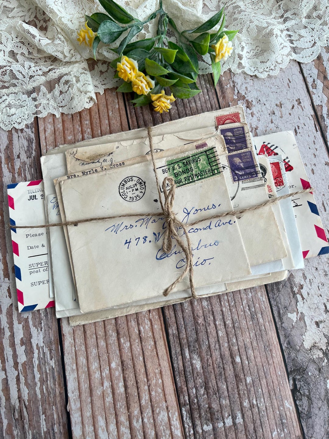 Set of 14 Vintage and Antique Postal Covers, Envelopes - Etsy
