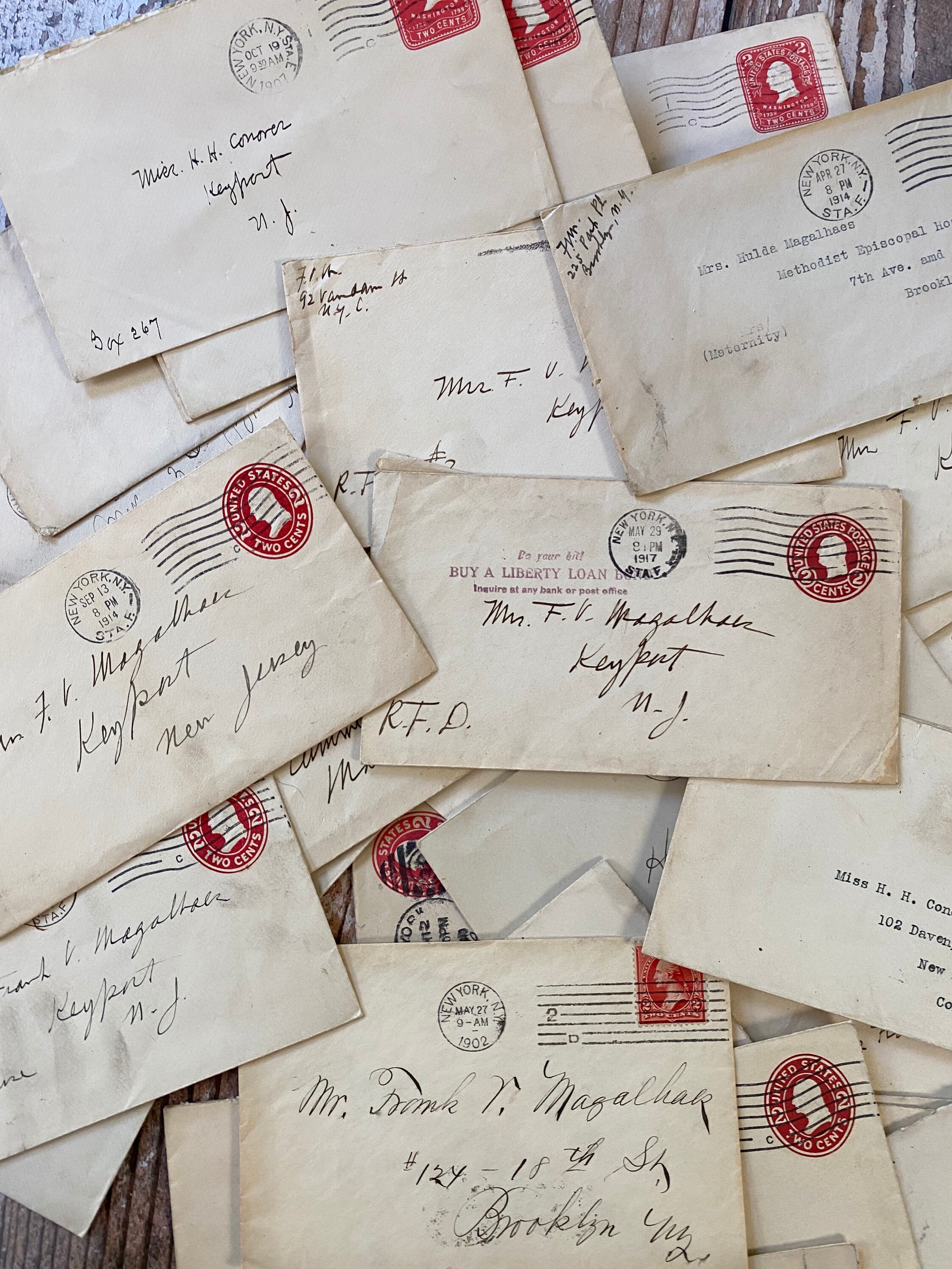 Set of 8 Antique Postal Covers, Antique Envelopes - Etsy