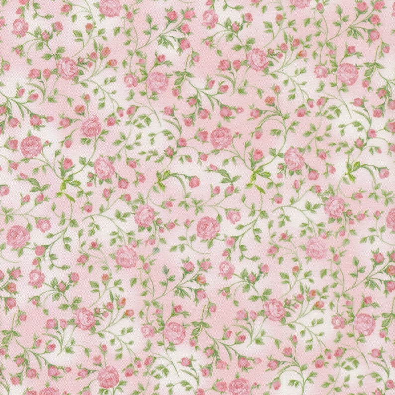 Gorgeous Romance Blush Pink Roses Fabric Sold by the Yard - Etsy