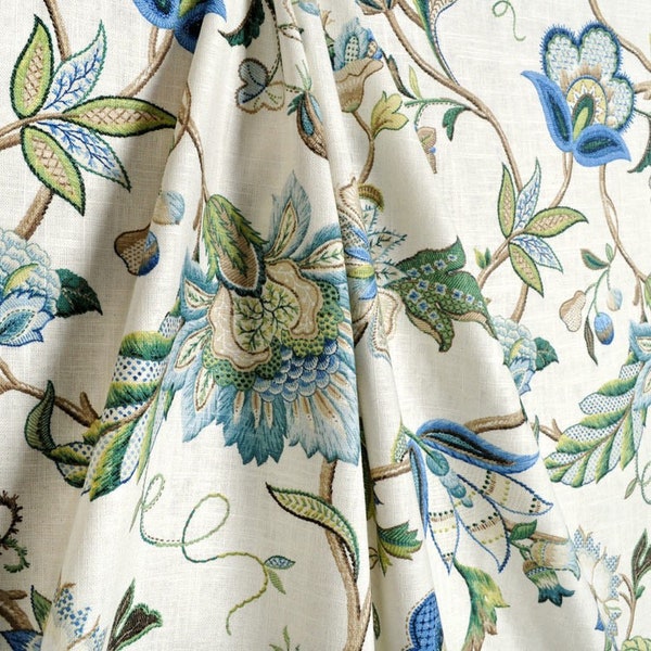 Jacobean Fabric - Etsy