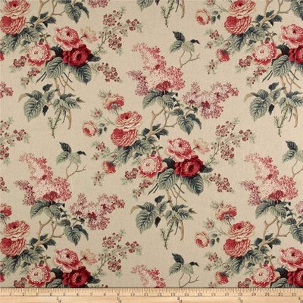 Waverly Rose Fabric - Etsy