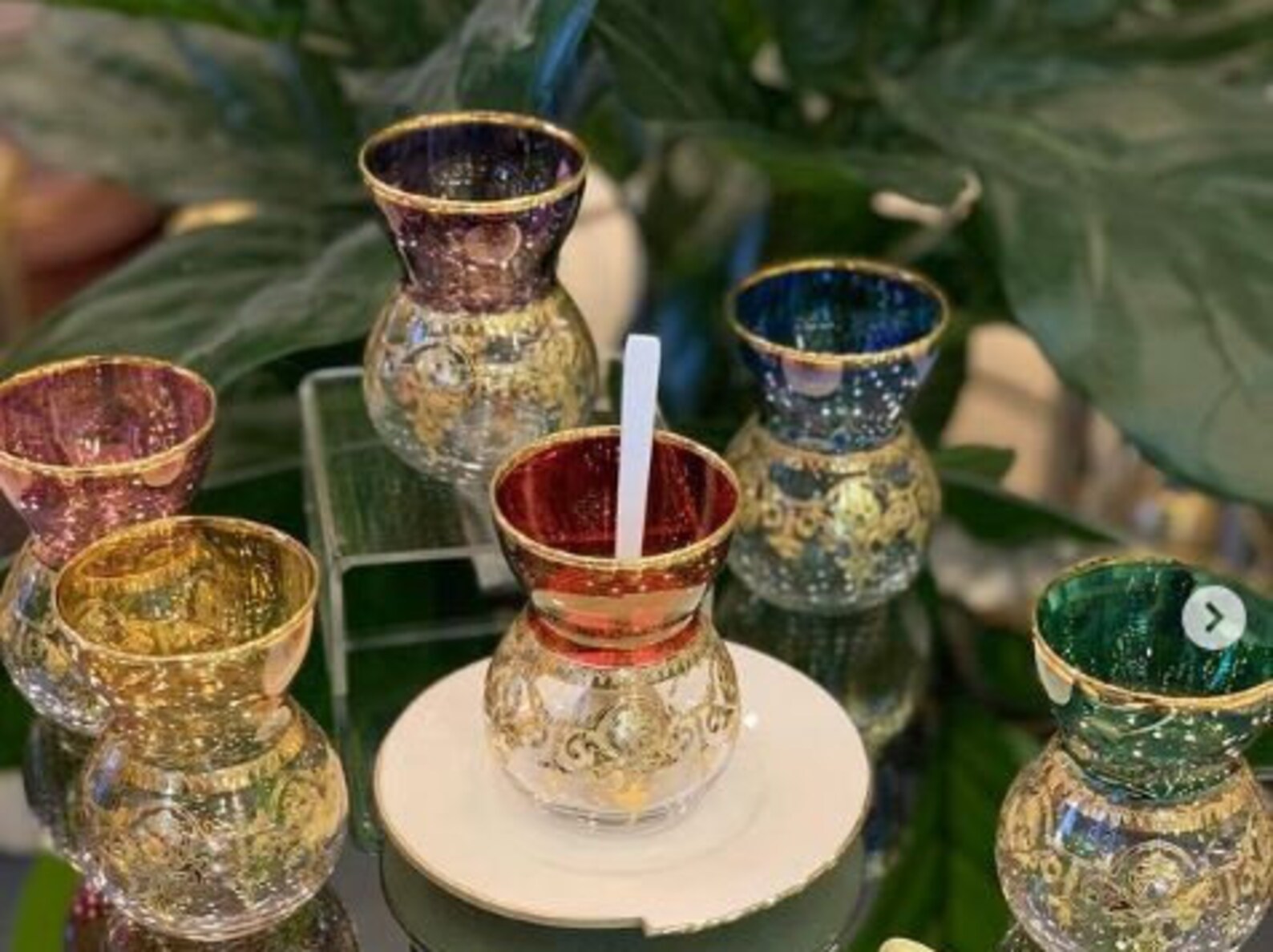 Special Design Turkish Glass Set Turkish Tea Glass Set Etsy