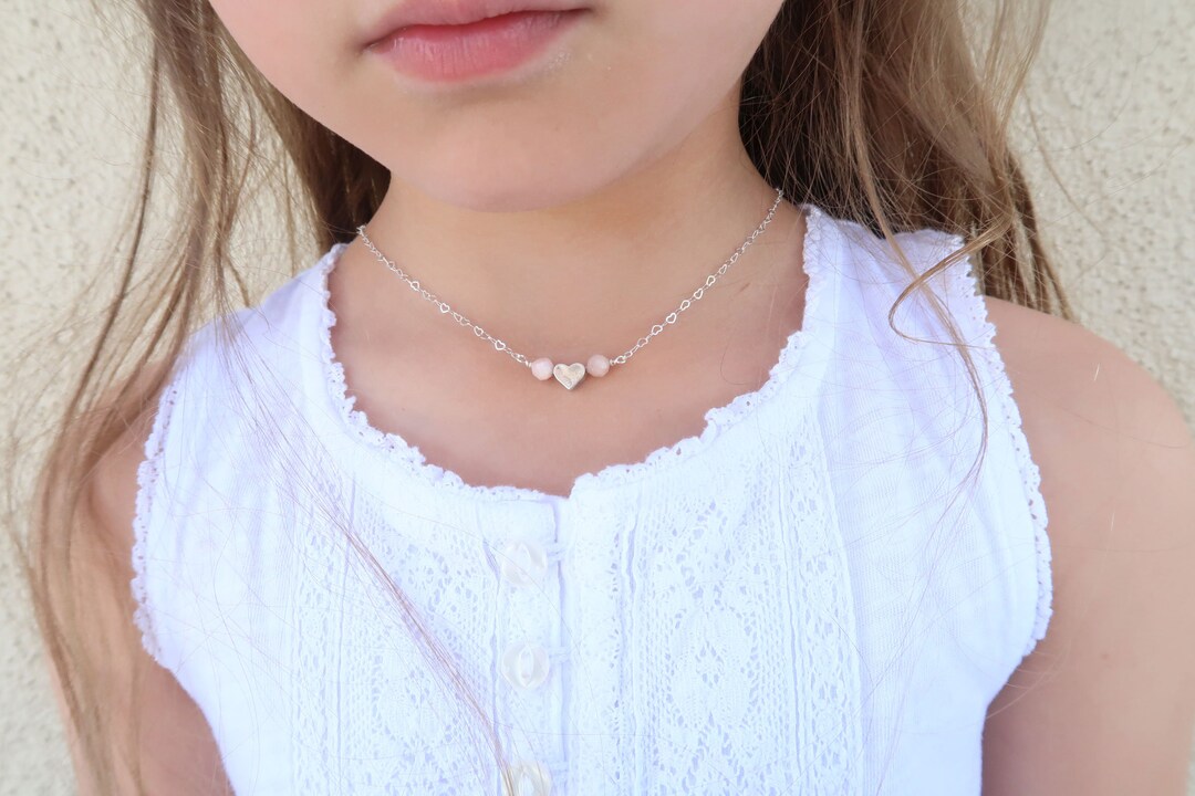 Heart Necklace for Girls in Gold Filled or Sterling Silver. Select From ...